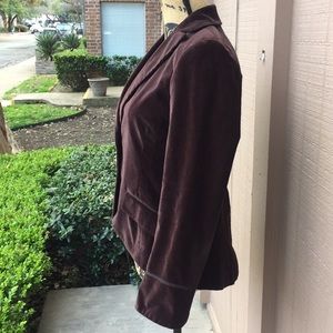 Max Studio | Jackets & Coats | Sz 6 Max Studio Brown Velvet Blazer Euc ...